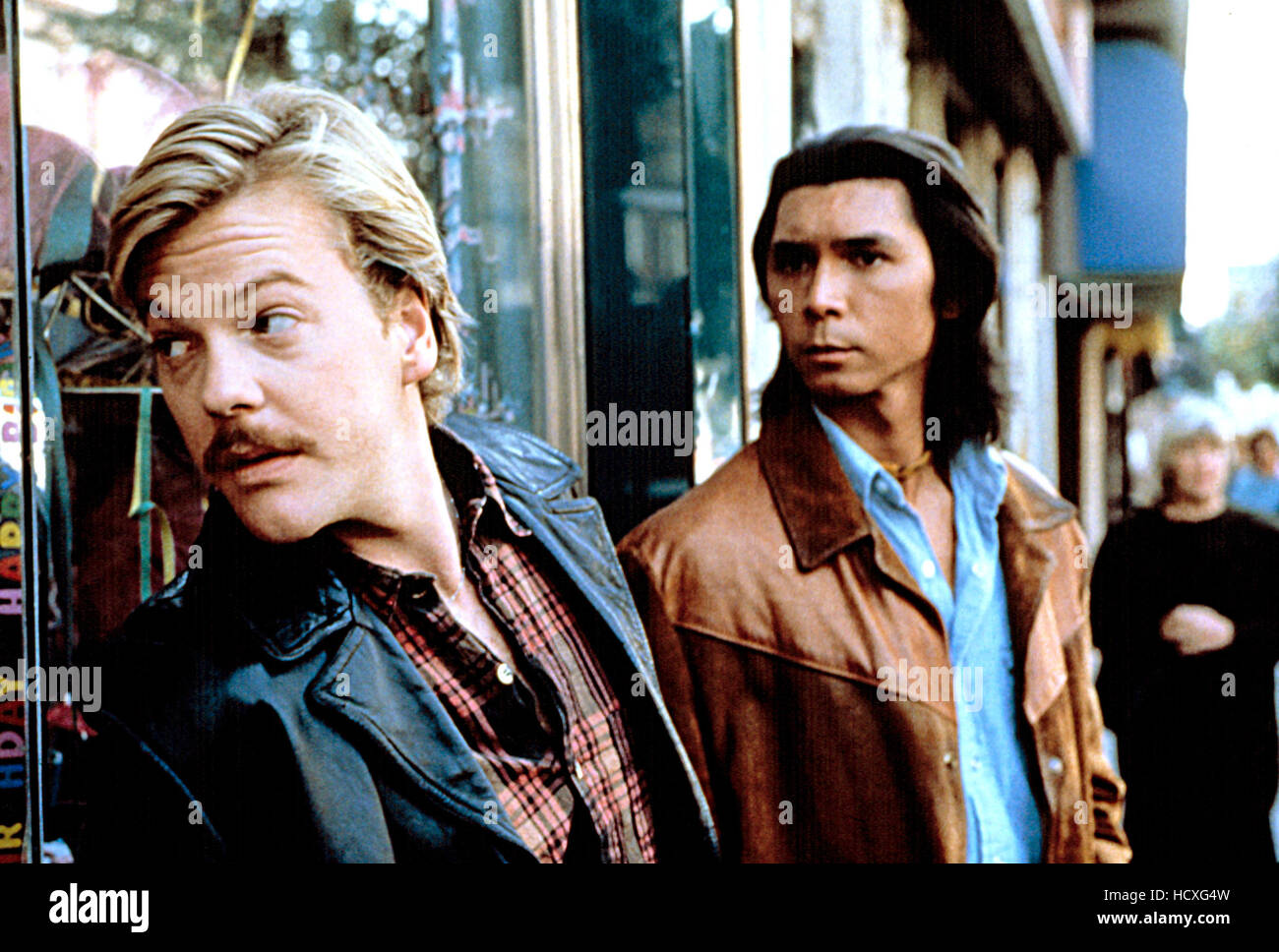 RENEGADES, Kiefer Sutherland, Lou Diamond Phillips, 1989 Stock Photo ...