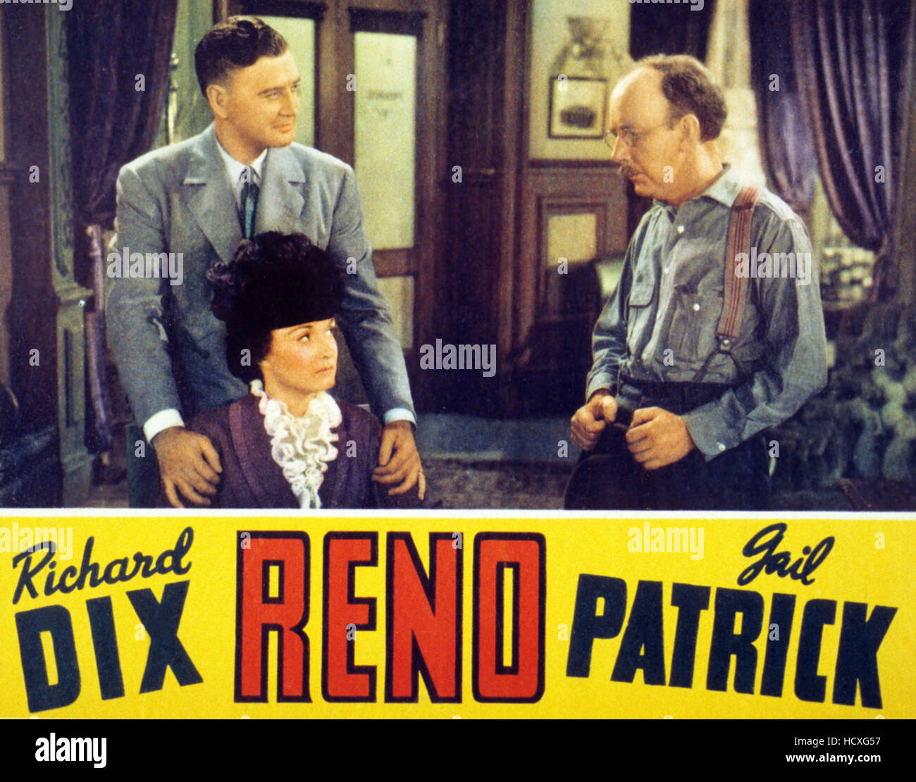 RENO, left from top: Richard Dix, Gail Patrick on lobbycard, 1939 Stock ...
