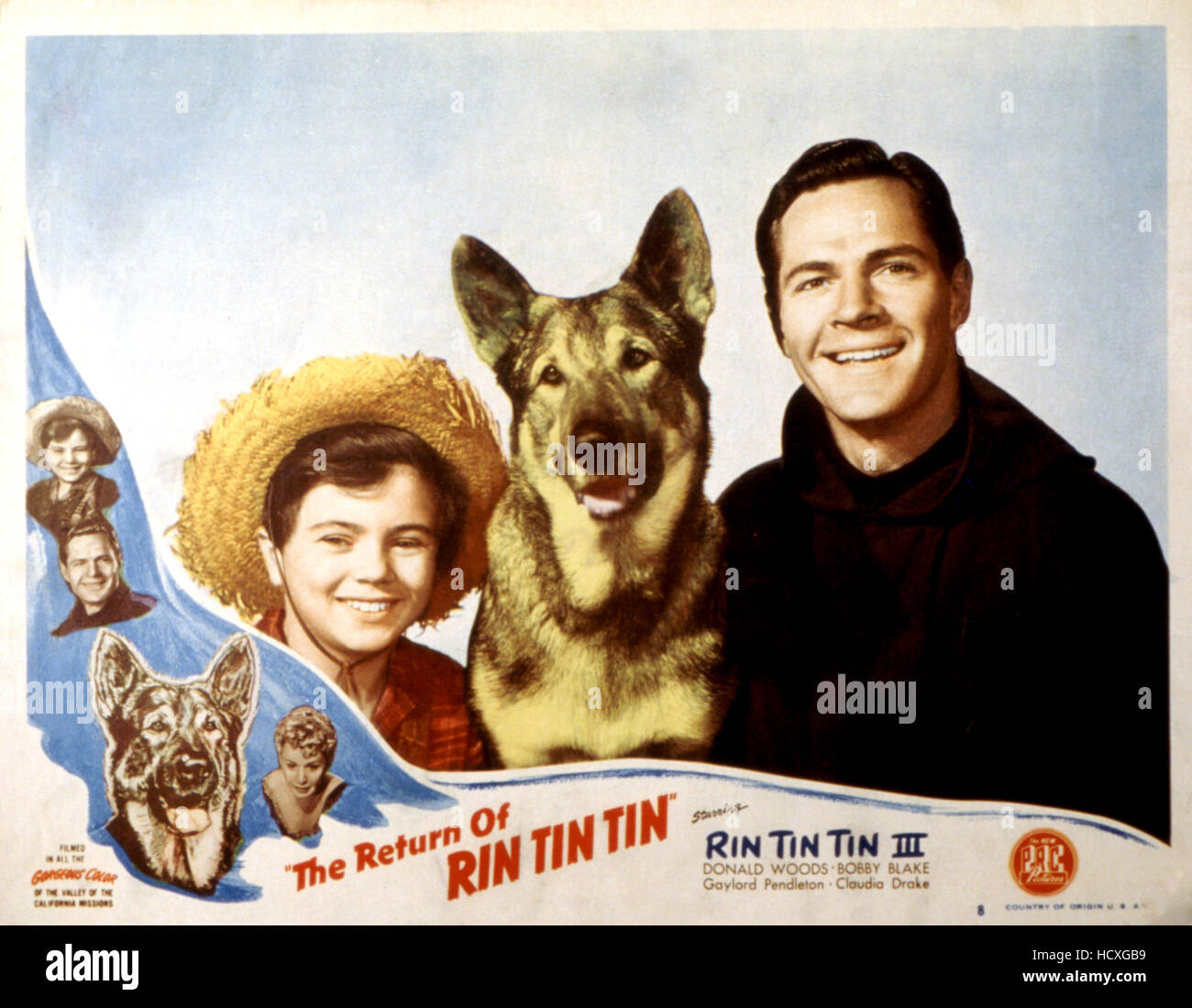 THE RETURN OF RIN TIN TIN, Bobby Blake, Rin Tin Tin, Donald Woods, 1947 Stock Photo - Alamy