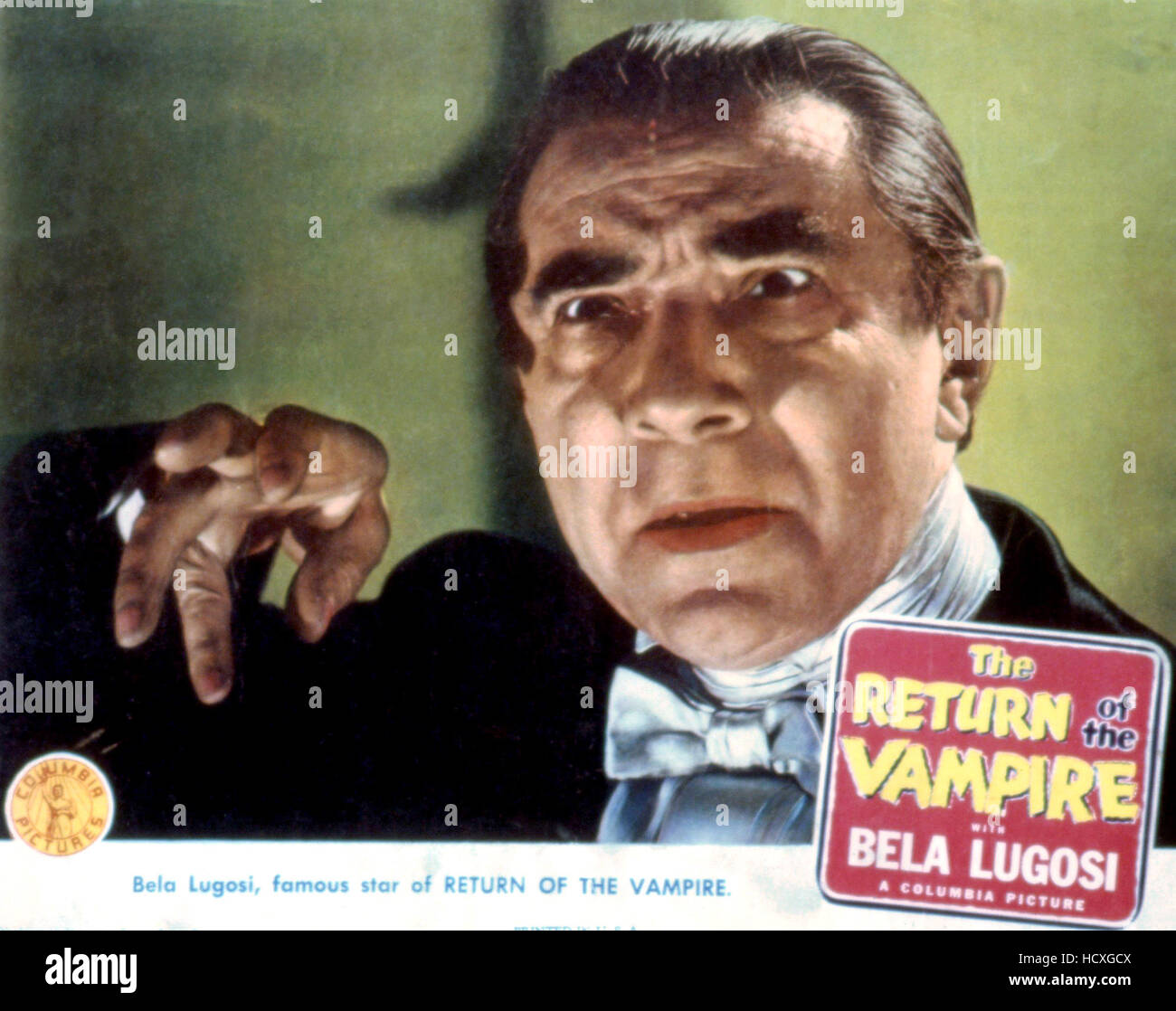 THE RETURN OF THE VAMPIRE, Bela Lugosi, 1944 Stock Photo - Alamy