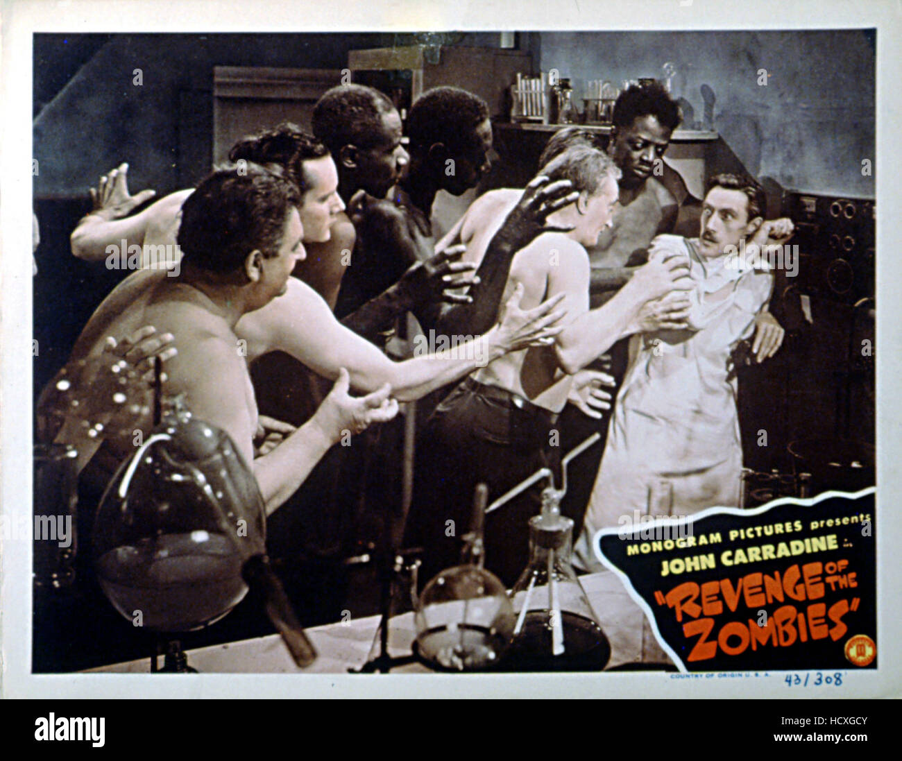 REVENGE OF THE ZOMBIES, Robert Cherry, Franklyn Farnum, John Carradine ...