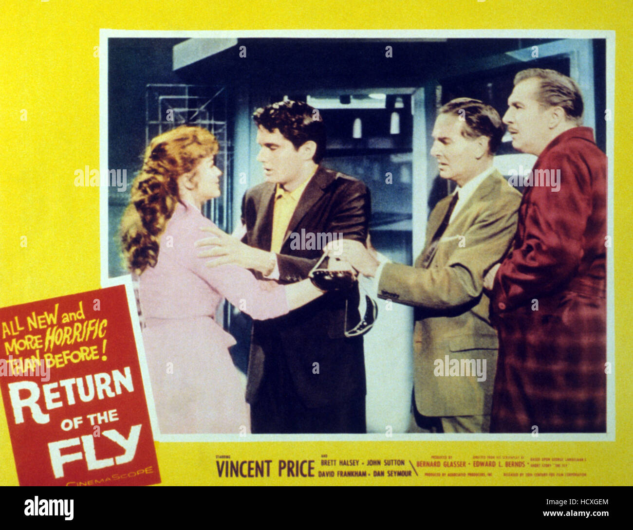 RETURN OF THE FLY, Danielle De Metz, Brett Halsey, Vincent Price ...