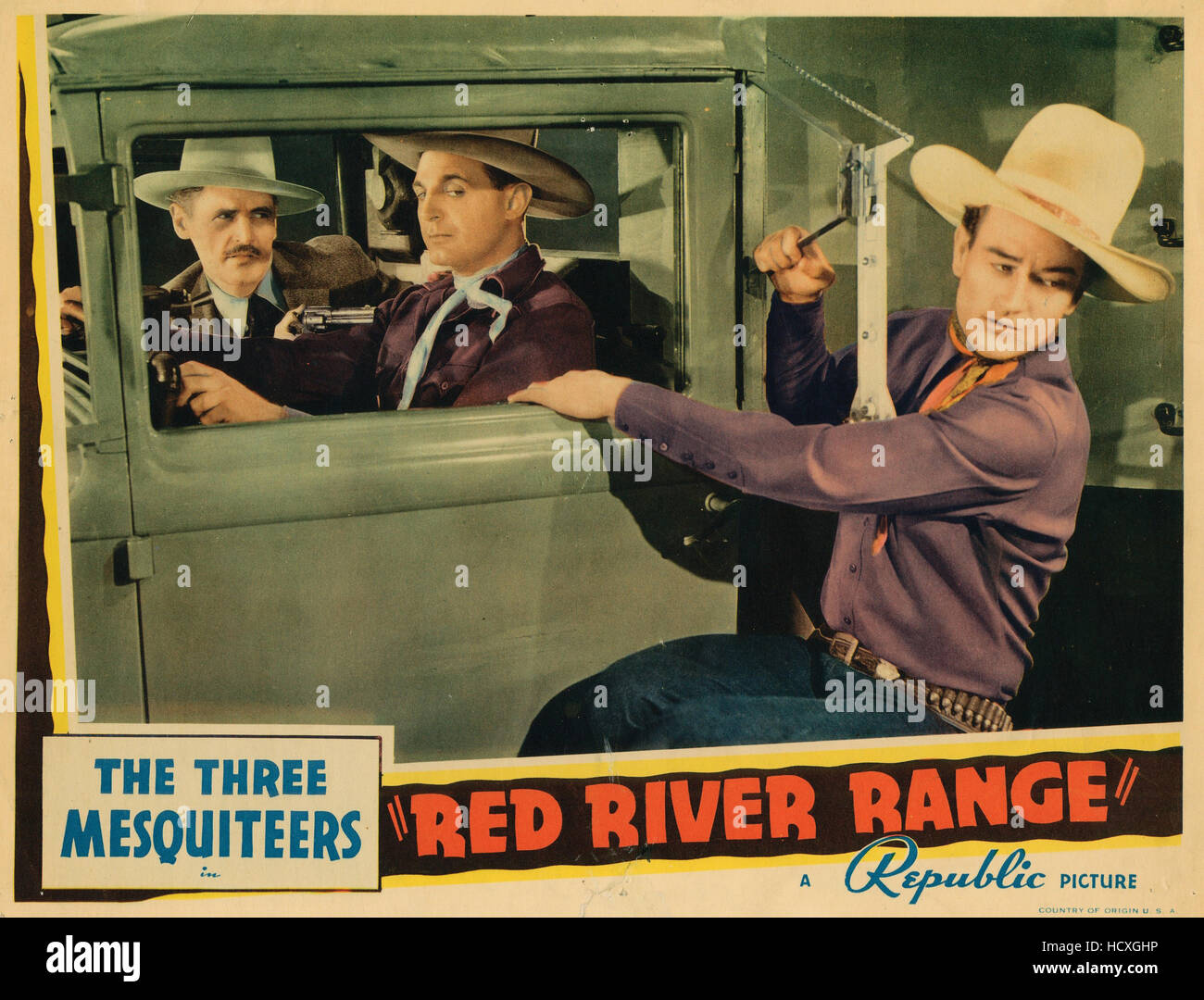 RED RIVER RANGE, Ray Corrigan, John Wayne, lobby card, poster art, 1938 ...