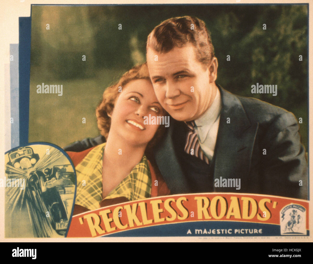 RECKLESS ROADS, US lobbycard, from left: Judith Allen, Regis Toomey ...