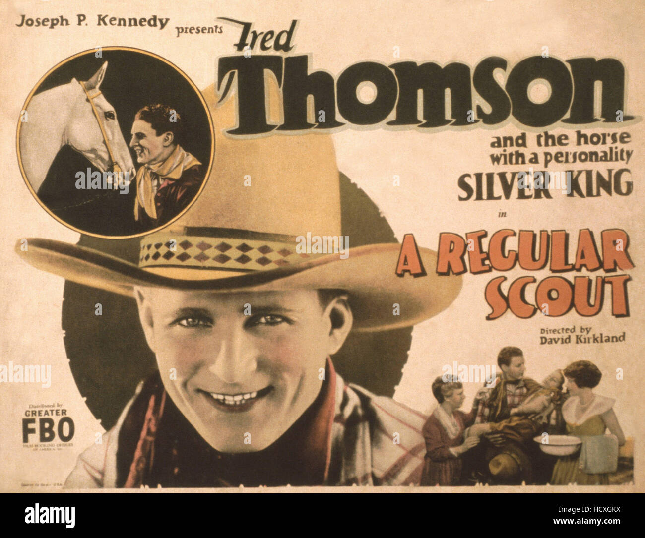 A REGULAR SCOUT, US poster, Fred Thomson, 1926 Stock Photo - Alamy
