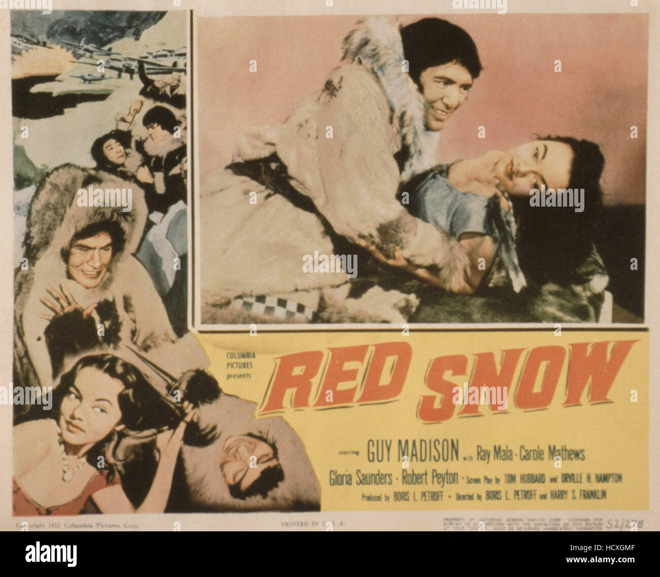 RED SNOW, US poster, top from left: Ray Mala (aka Mala), Gloria ...