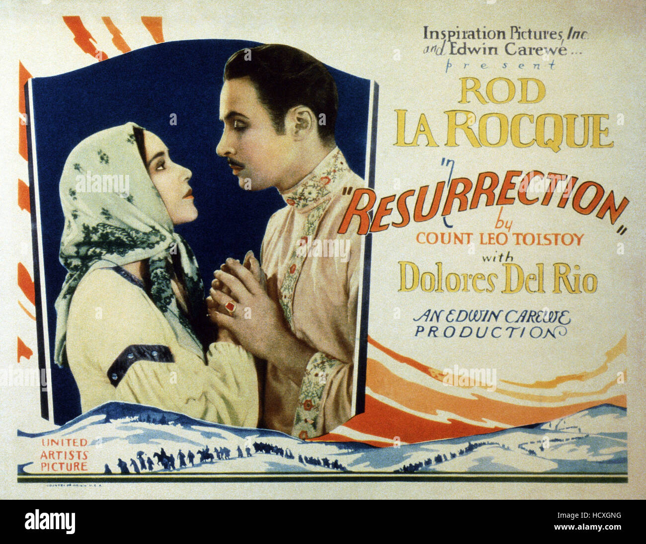 RESURRECTION, US lobbycard, from left: Dolores del Rio, Rod La Rocque ...