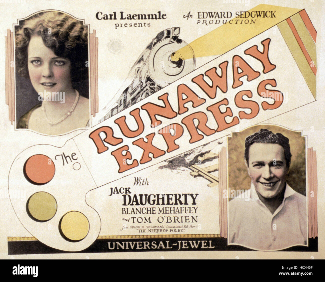 THE RUNAWAY EXPRESS, US poster, from left: Blanche Mehaffey, Jack ...
