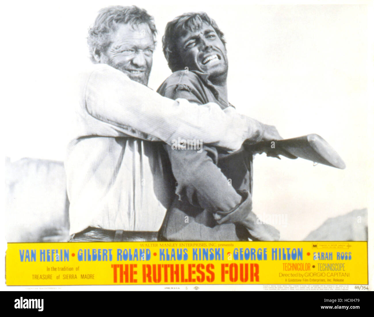 THE RUTHLESS FOUR, Van Heflin, George Hilton, 1968 Stock Photo - Alamy