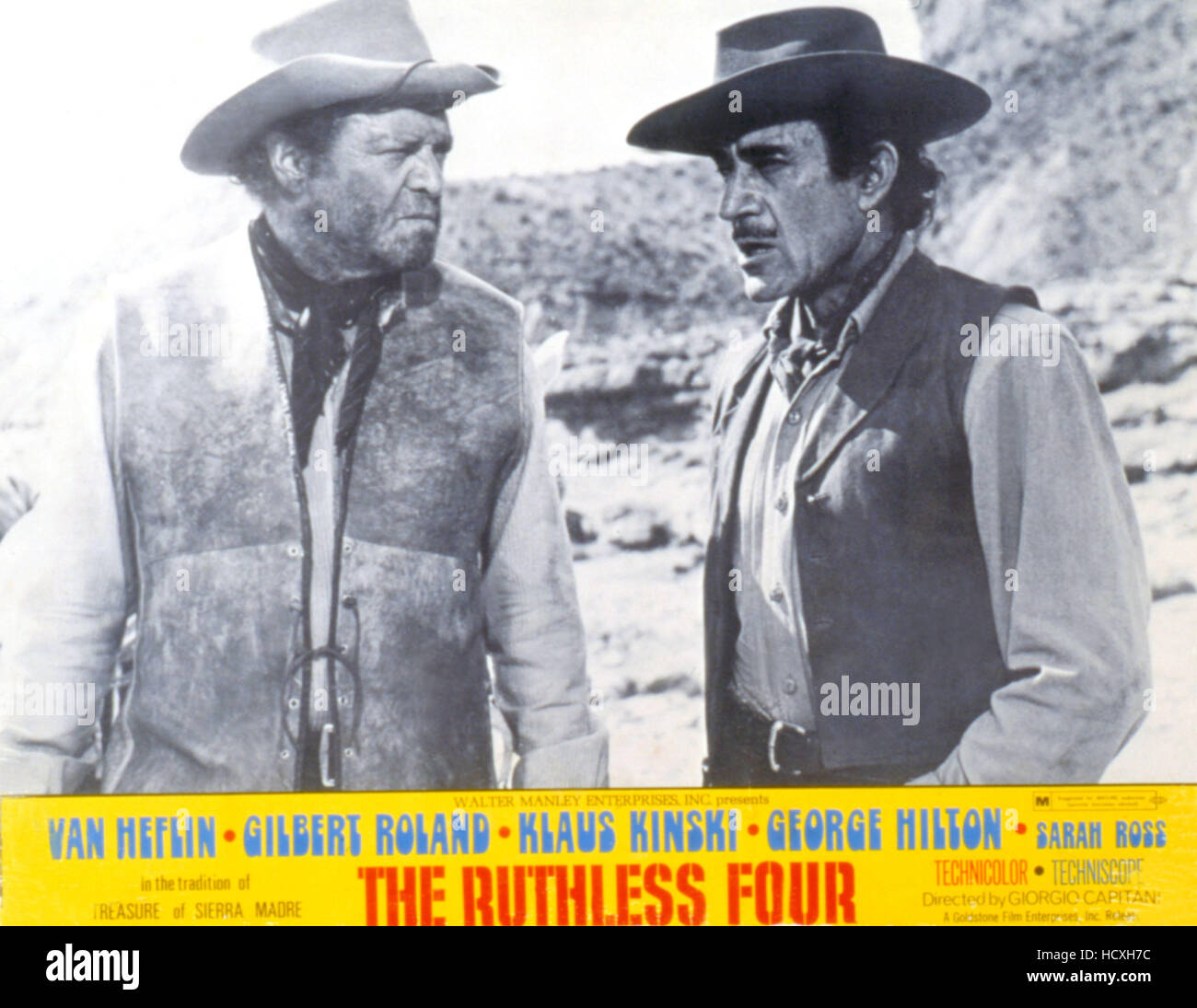 THE RUTHLESS FOUR, Van Heflin, Gilbert Roland, 1968 Stock Photo - Alamy