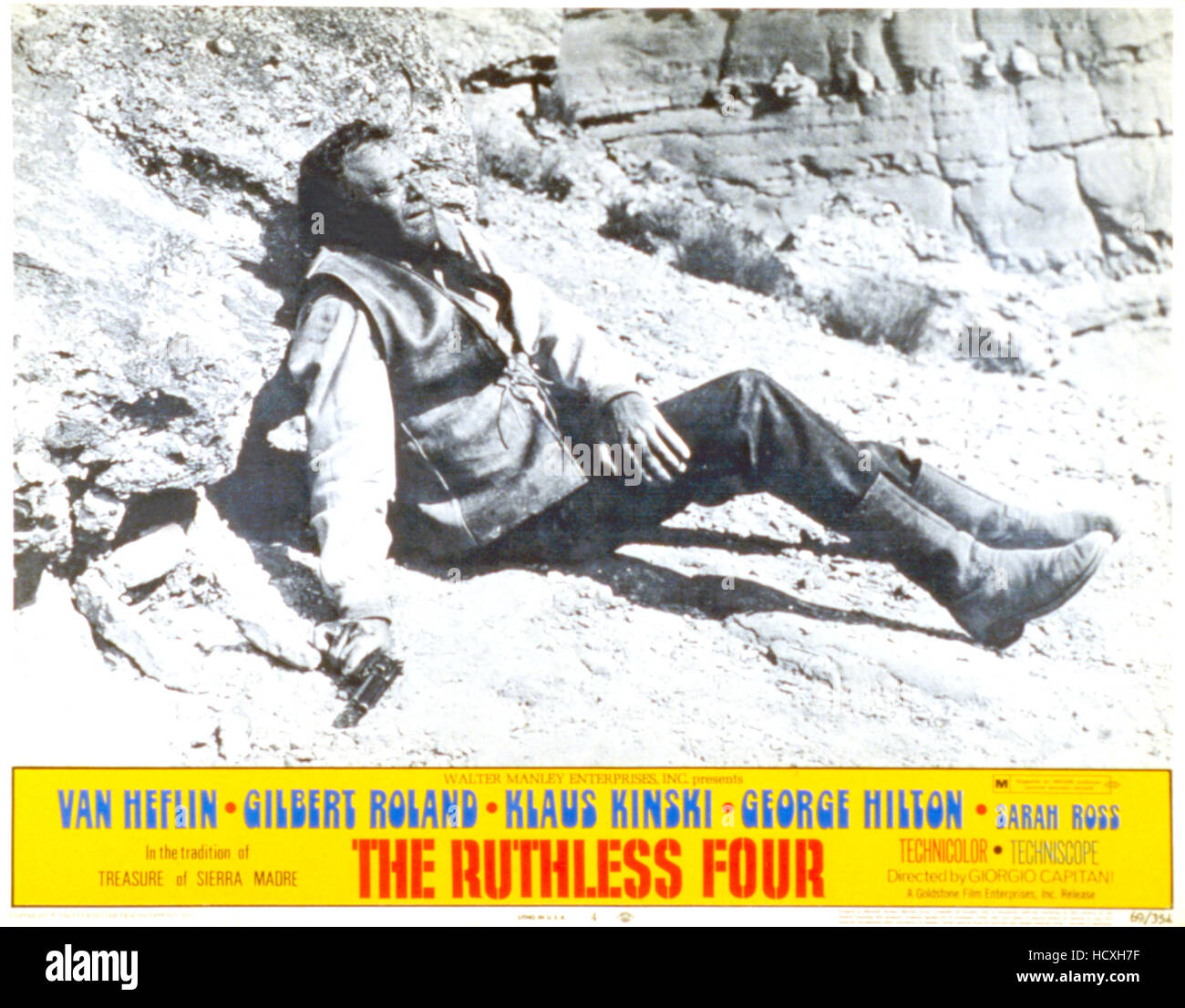 THE RUTHLESS FOUR, Van Heflin, 1968 Stock Photo - Alamy
