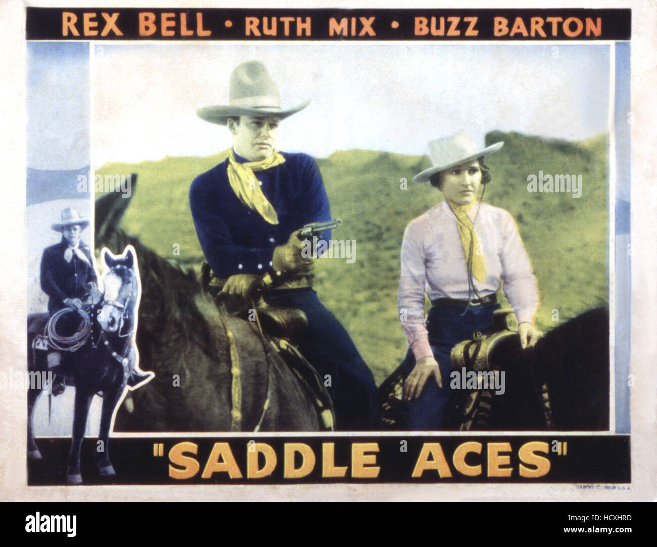 SADDLE ACES, Rex Bell, Ruth Mix, 1935 Stock Photo - Alamy