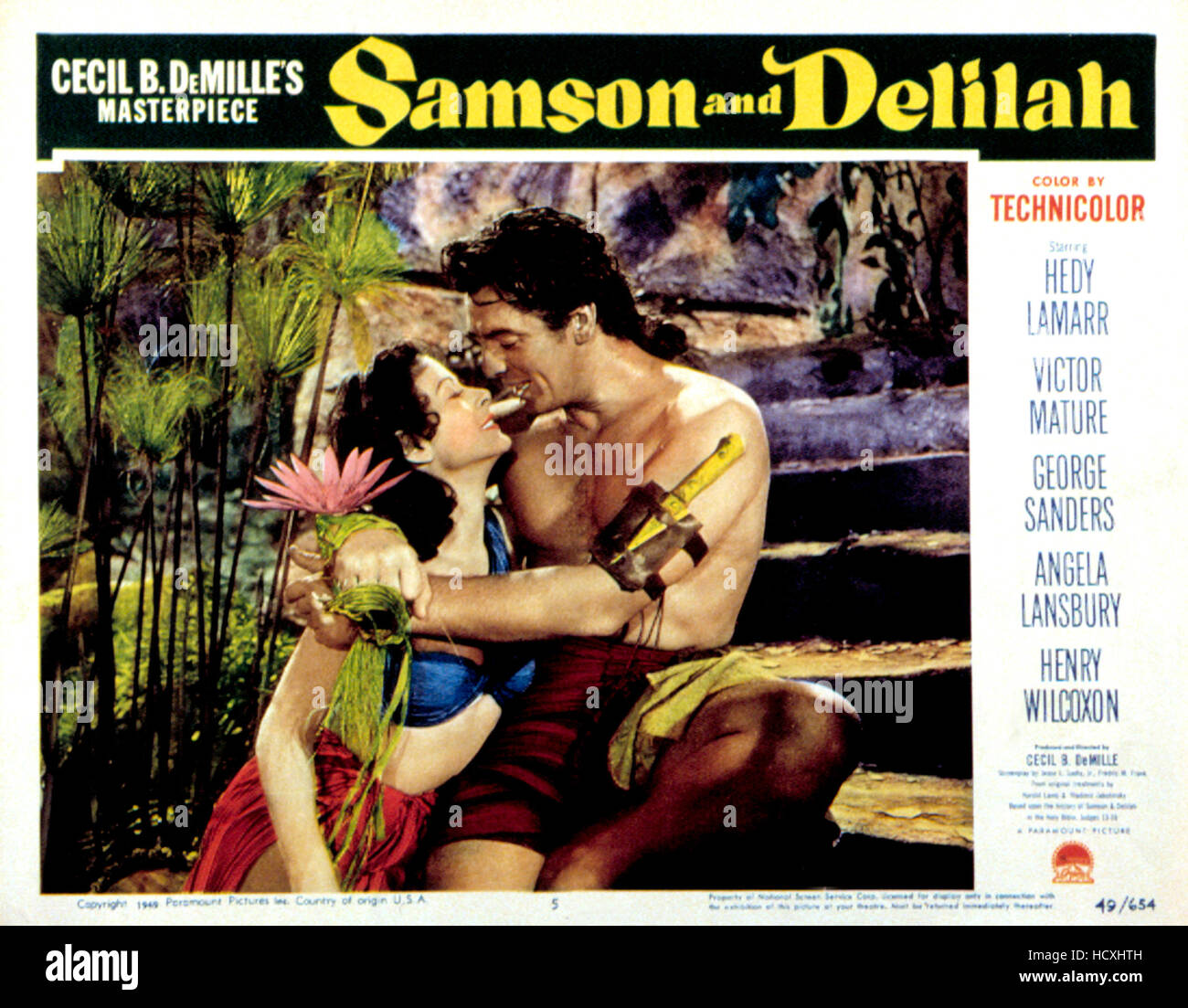 SAMSON AND DELILAH, Hedy Lamarr, Victor Mature, 1949 Stock Photo - Alamy
