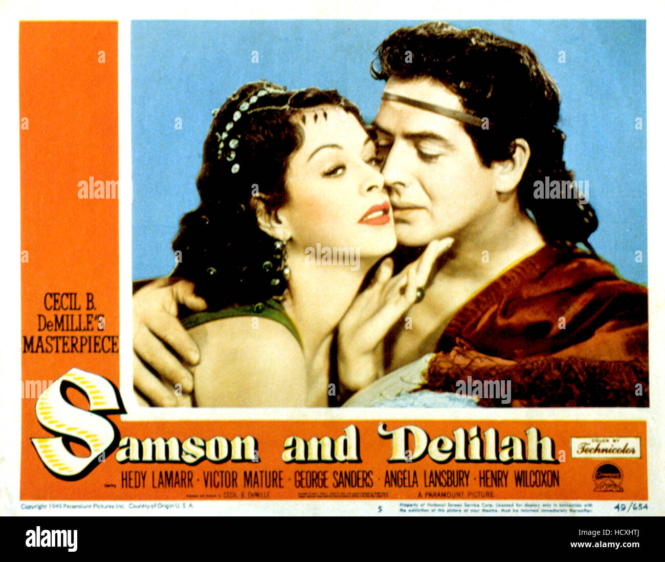 SAMSON AND DELILAH, Hedy Lamarr, Victor Mature, 1949 Stock Photo - Alamy
