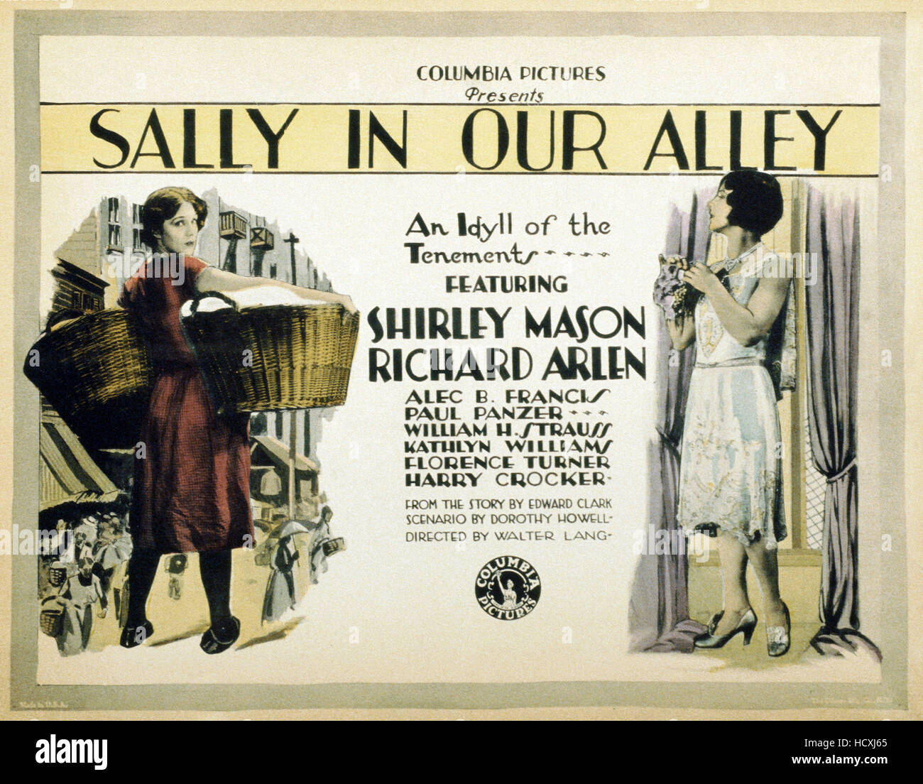 SALLY IN OUR ALLEY, US poster, Shirley Mason, 1927 Stock Photo - Alamy