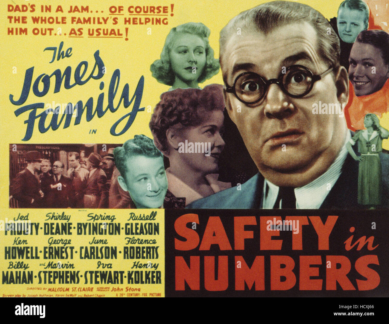 SAFETY IN NUMBERS, from left, George Ernest, Spring Byington, Shirley ...