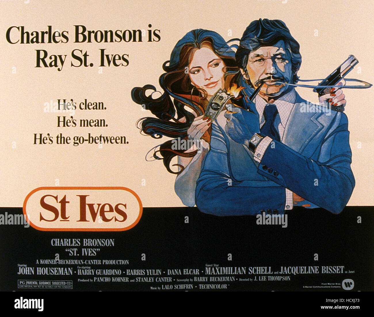 ST. IVES, US poster, from left: Jacqueline Bisset, Charles Bronson ...