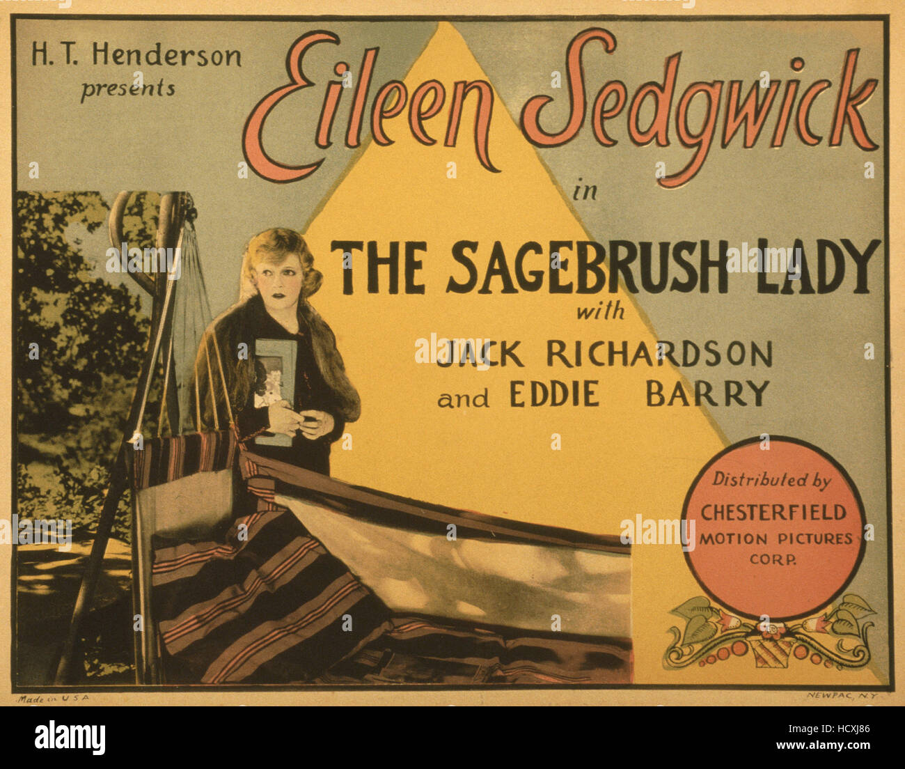 SAGEBRUSH LADY, US poster, Eileen Sedgwick, 1925 Stock Photo - Alamy