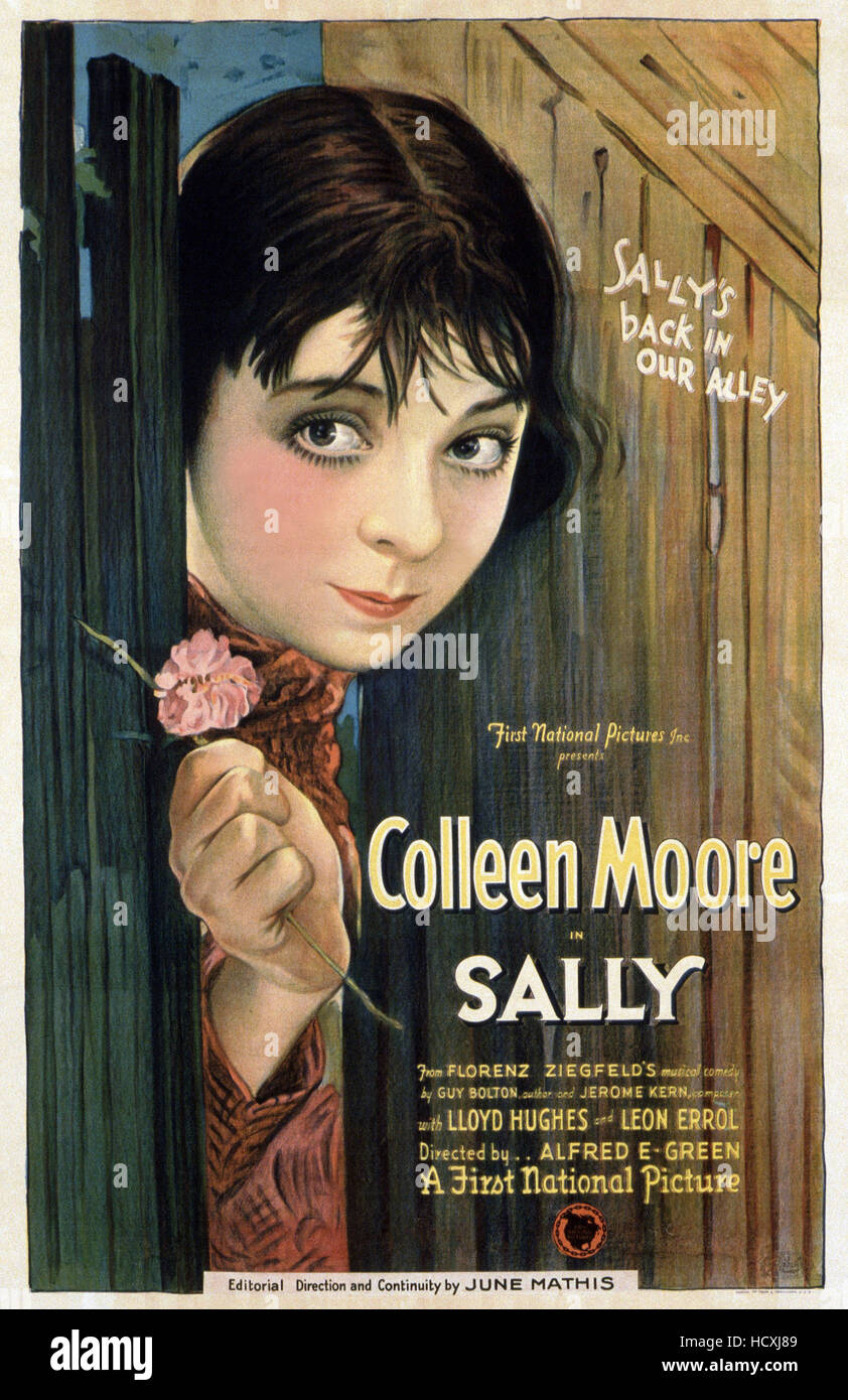 SALLY, US poster, Colleen Moore, 1925 Stock Photo - Alamy