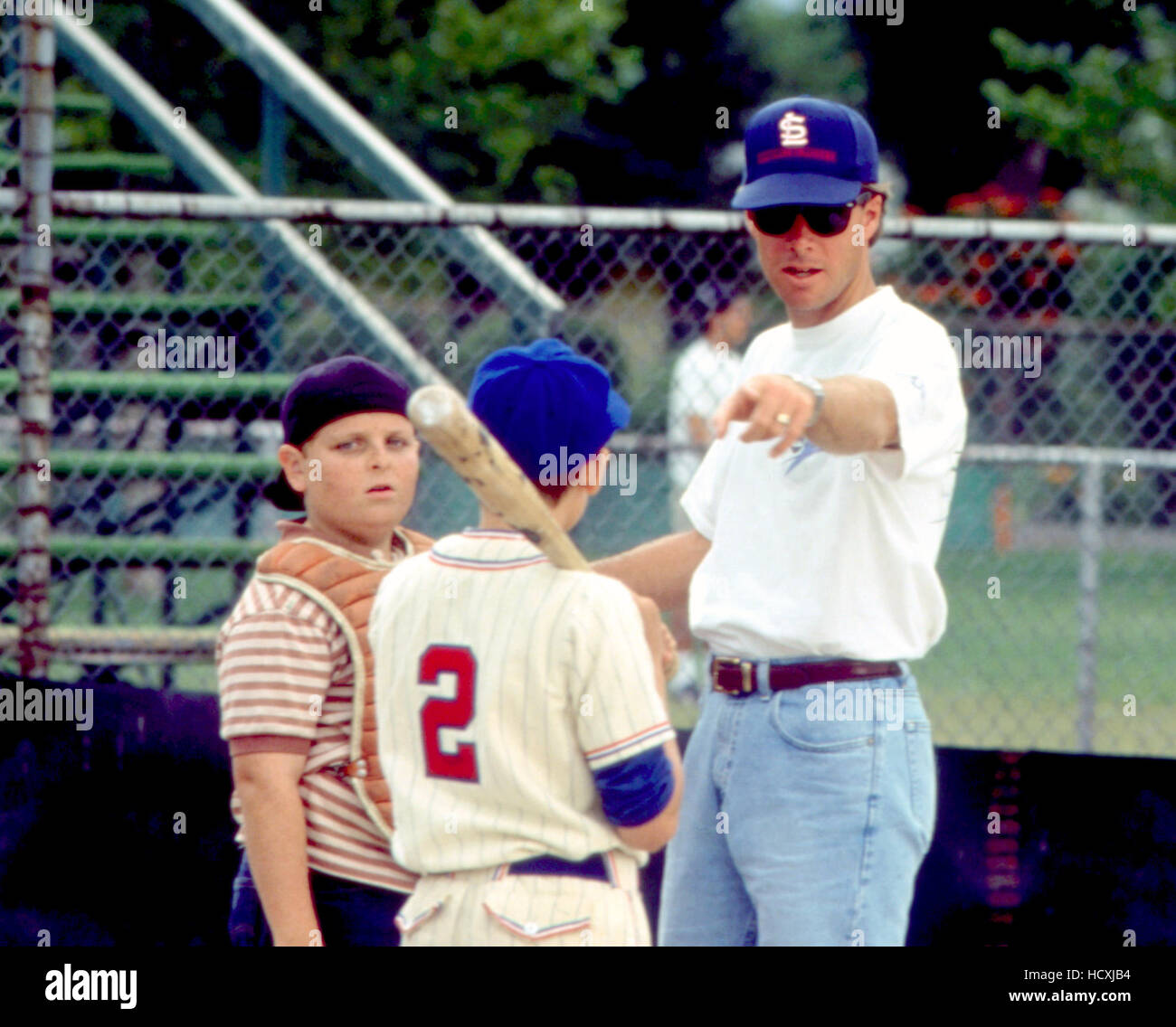 THE SANDLOT, Patrick Renna (left), director David Mickey Evans (right ...