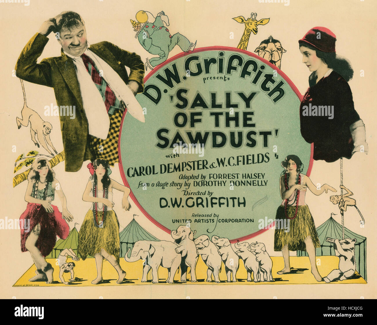 SALLY OF THE SAWDUST, W.C. Fields, Carol Dempster, 1925 Stock Photo - Alamy