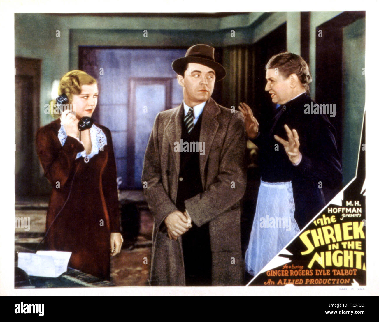 A SHRIEK IN THE NIGHT, Ginger Rogers, Lyle Talbot, Lillian Harmer, 1933 ...