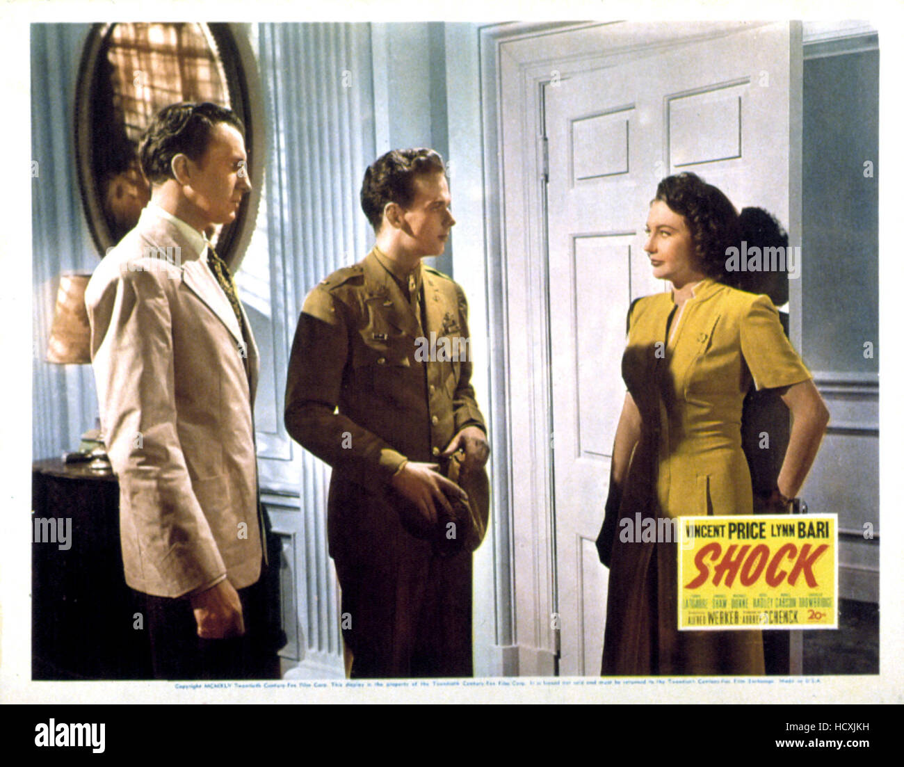 SHOCK, Vincent Price, Frank Latimore, Lynn Bari, 1946, TM and Copyright ...