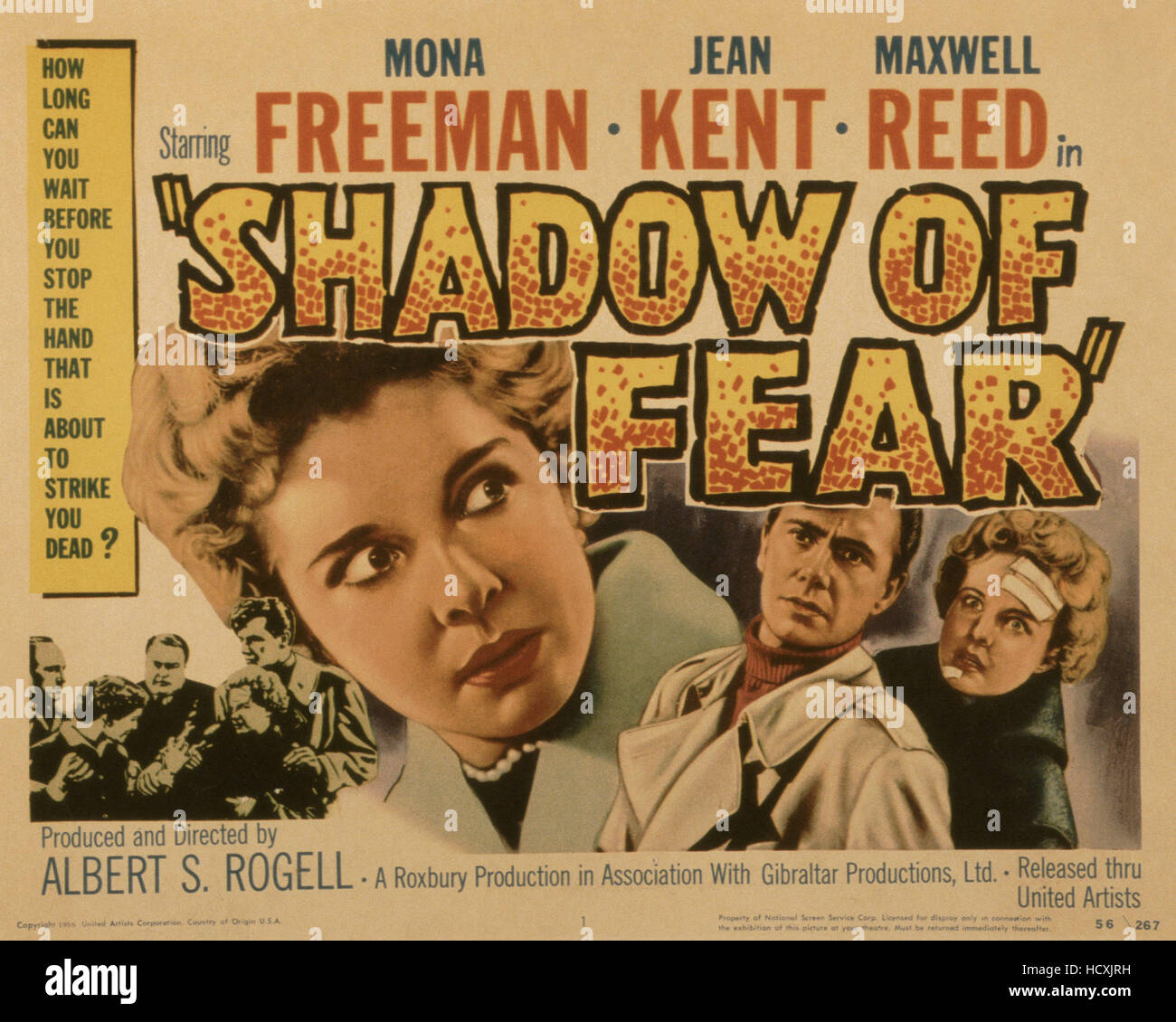 SHADOW OF FEAR, (aka BEFORE I WAKE), US poster, from left: Mona Freeman ...