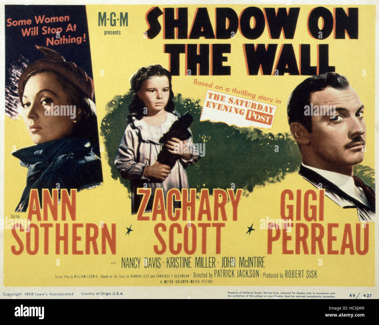 SHADOW ON THE WALL, US poster, from left: Ann Sothern, Gigi Perreau ...