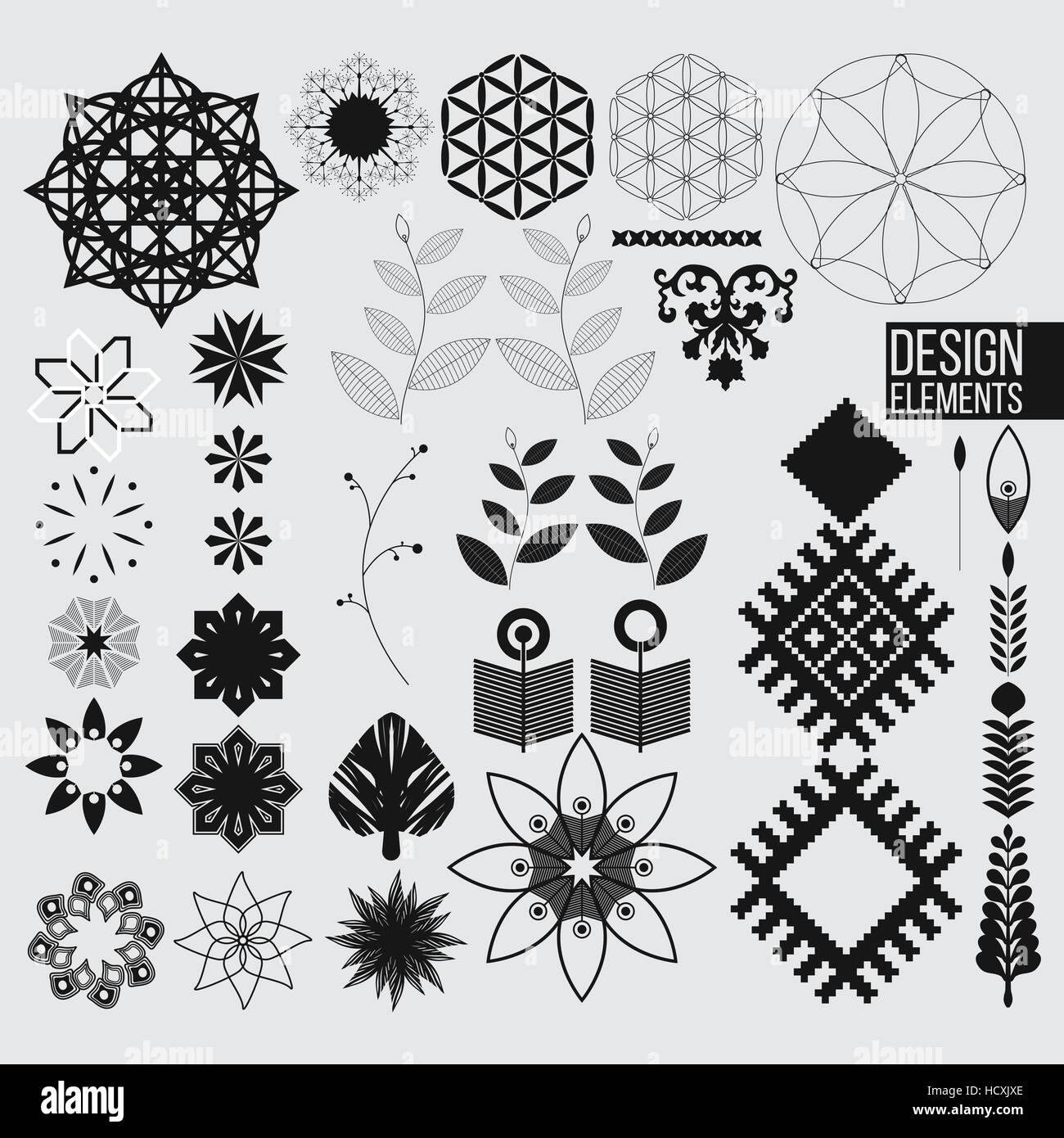 Geometric abstract design elements Stock Vector Image & Art - Alamy