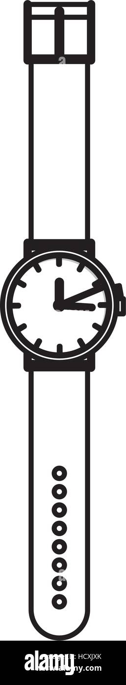 Male watch icon. Clock time tool and instrument theme. Isolated design ...