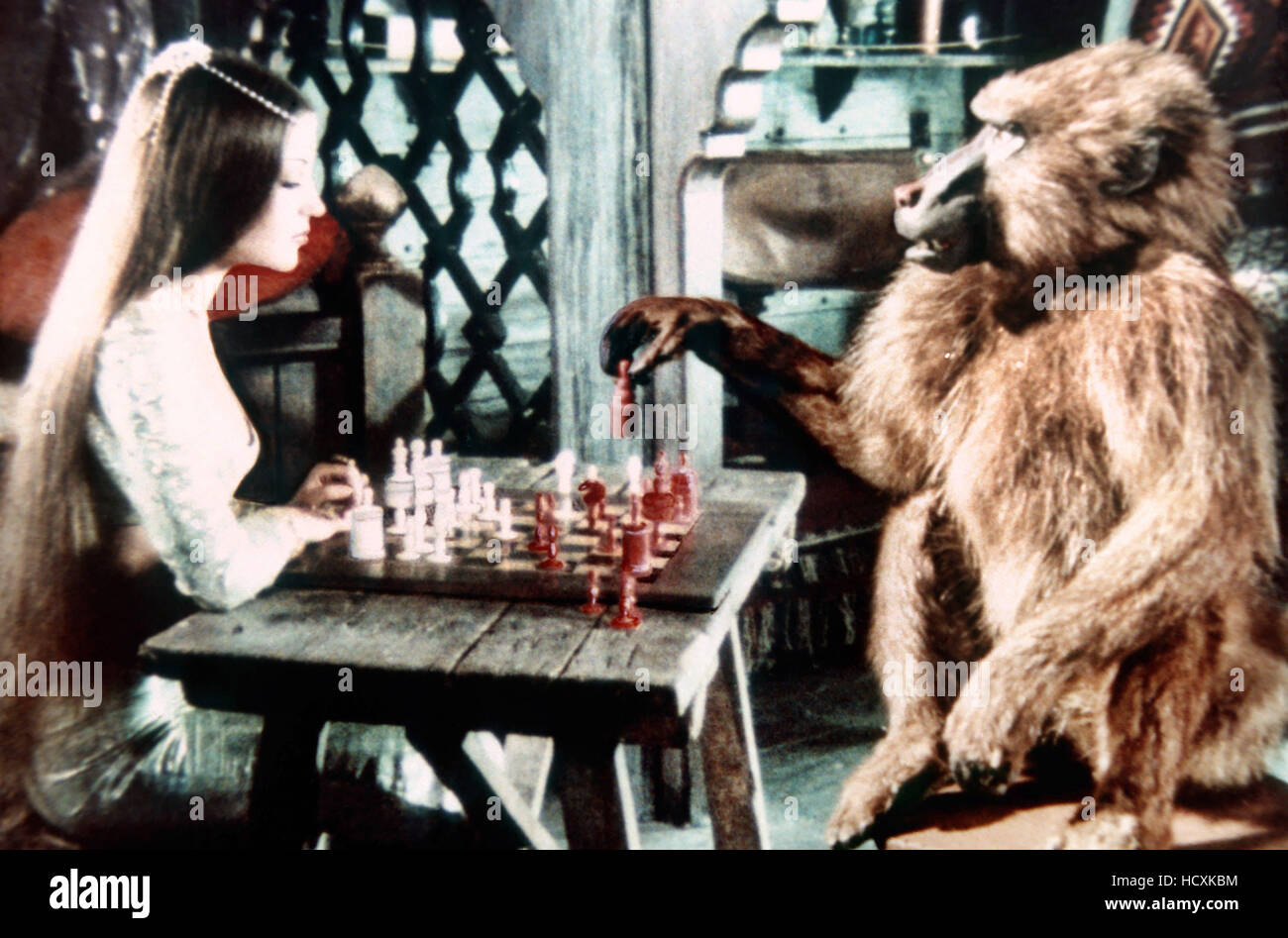 SINBAD AND THE EYE OF THE TIGER, Jane Seymour (left), 1977 Stock Photo ...