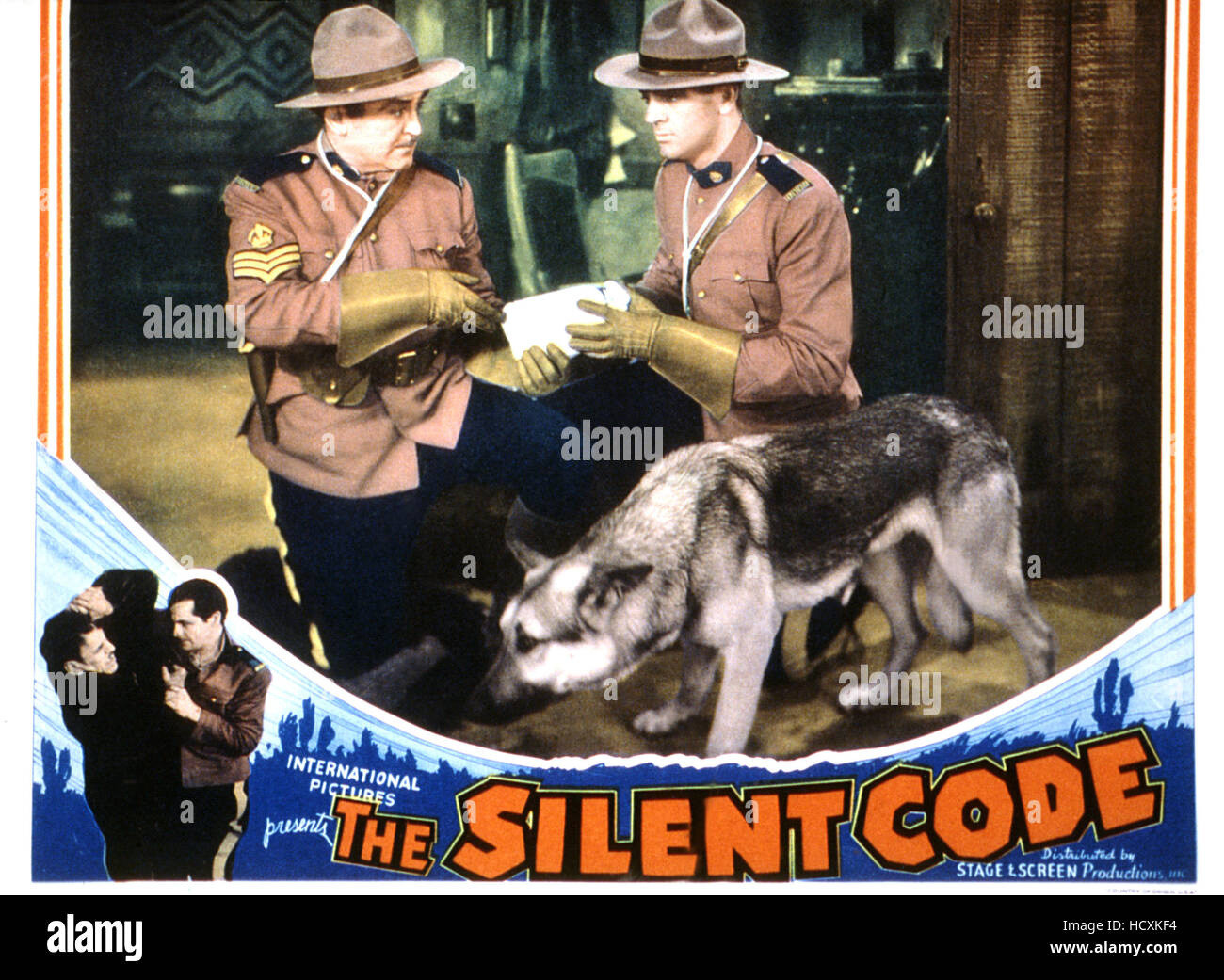 THE SILENT CODE, from left: Bud Osborne, Kane Richmond, 1935 Stock Photo - Alamy