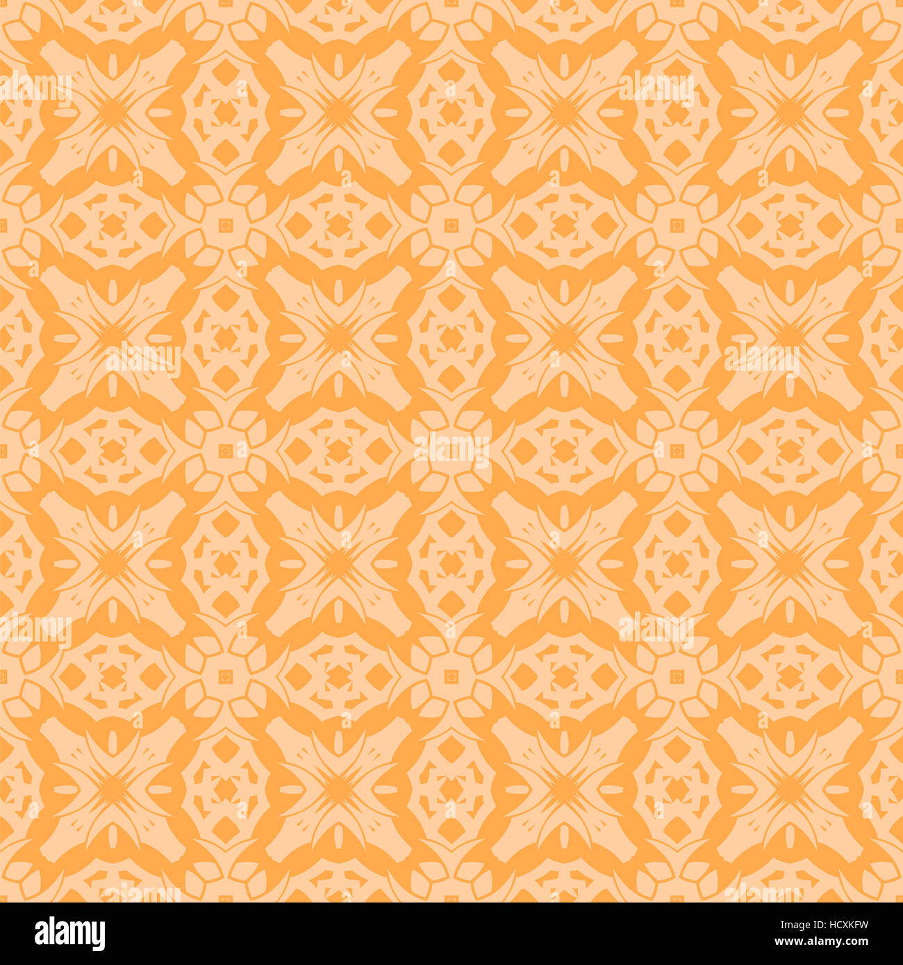Orange Ornamental Seamless Line Pattern Stock Photo - Alamy