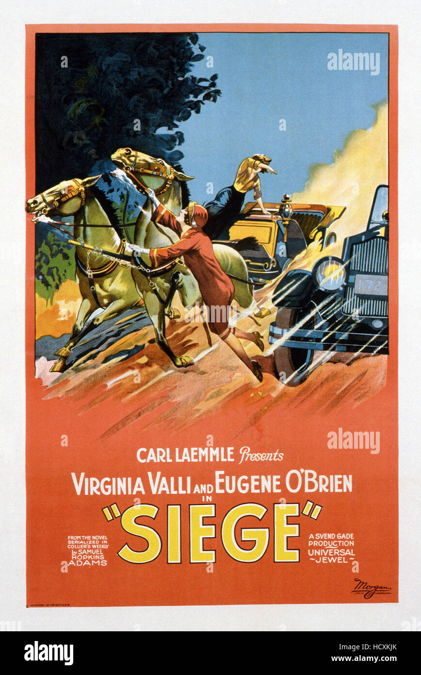 SIEGE, US poster art, 1925 Stock Photo - Alamy