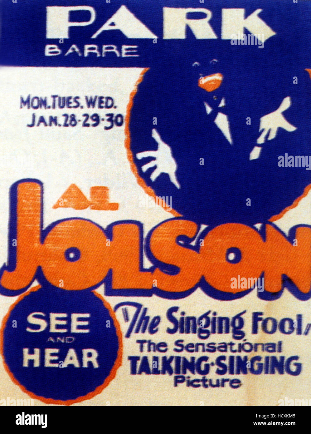 THE SINGING FOOL, Al Jolson, 1928 Stock Photo - Alamy