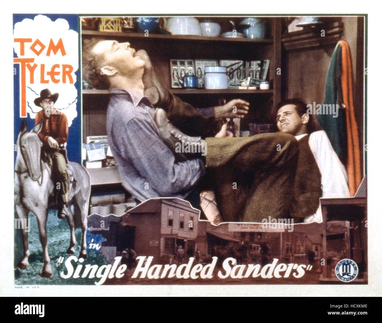 SINGLE HANDED SANDERS, second from left: Tom Tyler, 1932 Stock Photo ...