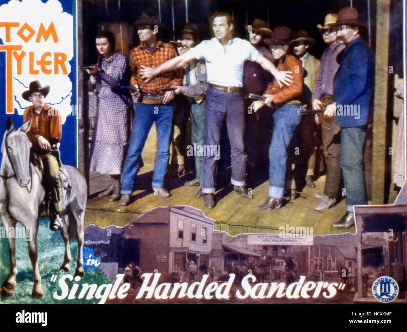 SINGLE HANDED SANDERS, first from left: Maragaret Morris, Tom Tyler ...