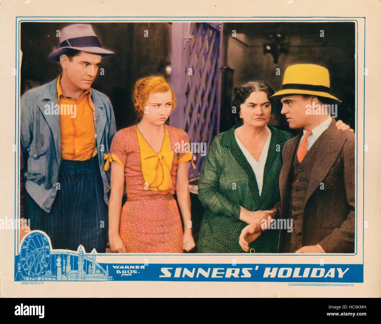 SINNERS' HOLIDAY, Grant Withers, Evalyn Knapp, Lucille La Verne, James Cagney, 1930 Stock Photo ...