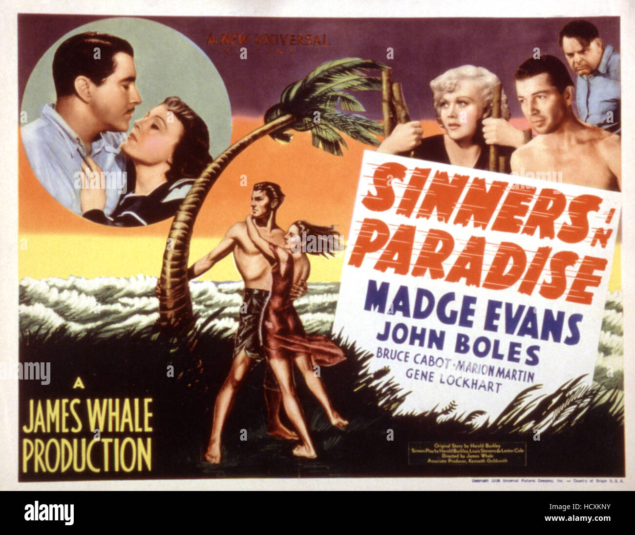 SINNERS IN PARADISE, John Boles, Madge Evans, Marion Martin, Bruce ...