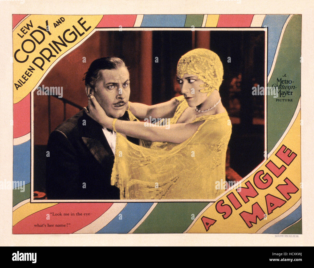 A SINGLE MAN, US lobbycard, from left: Lew Cody, Aileen Pringle, 1929 ...