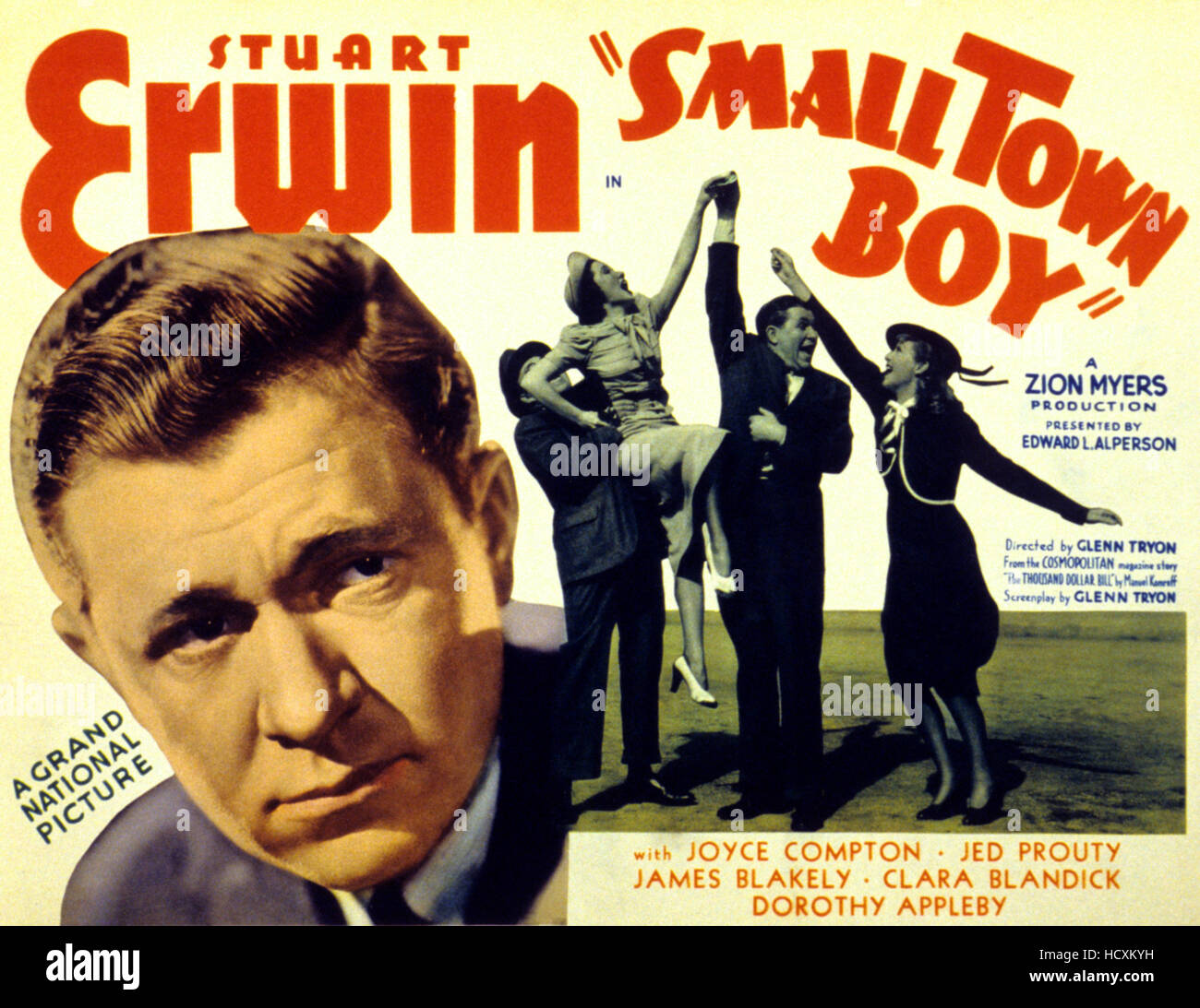 SMALL TOWN BOY, left and center right: Stuart Erwin, far right: Joyce ...