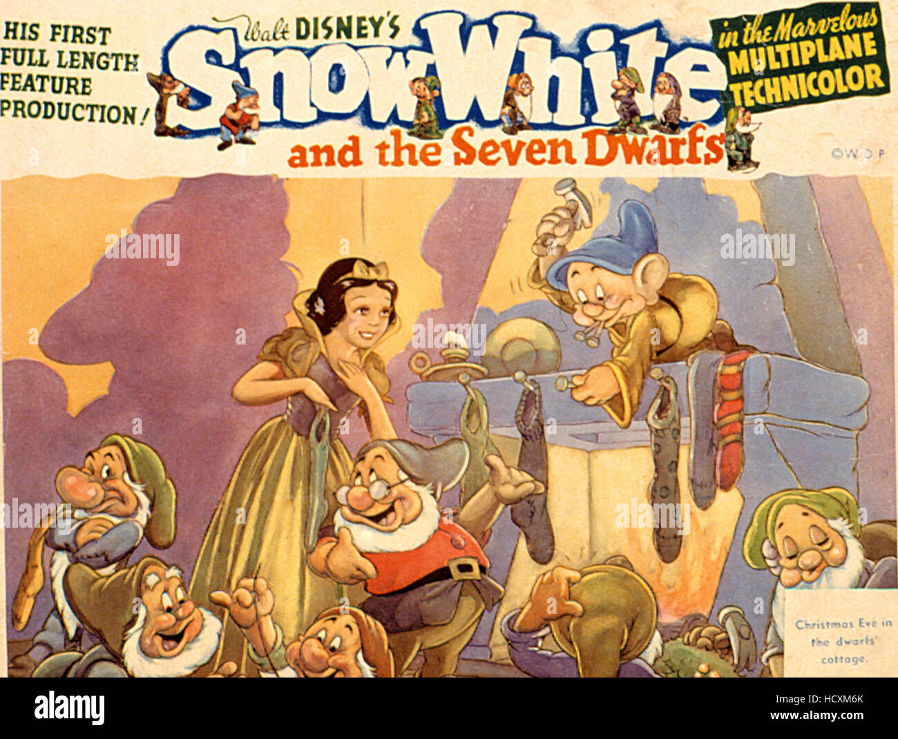 SNOW WHITE AND THE SEVEN DWARFS, Disney animation, 193 7 Stock Photo ...