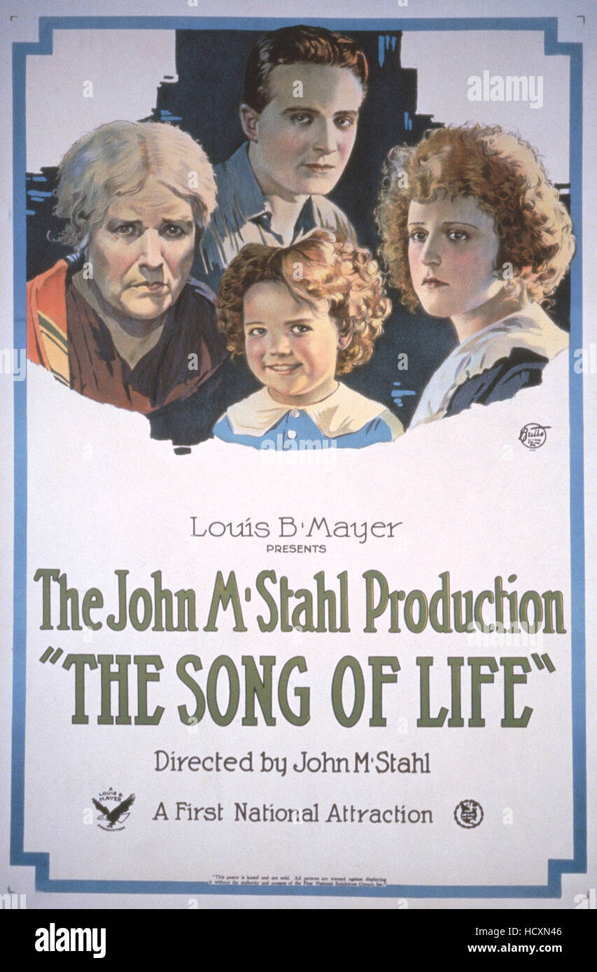 THE SONG OF LIFE, US poster, from left: Georgia Woodthorpe, Gaston ...