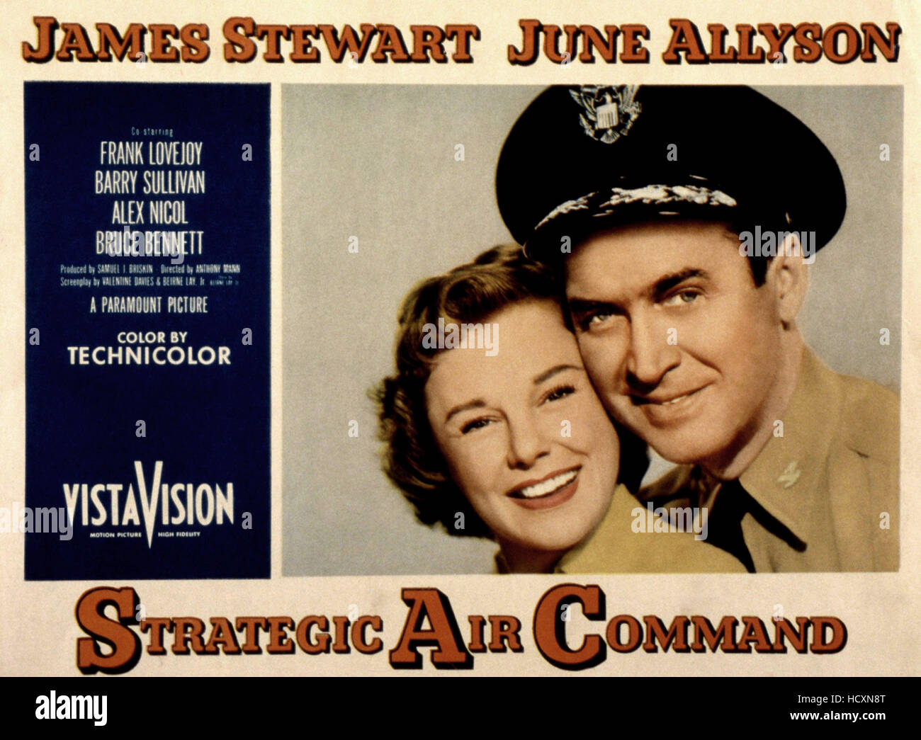 STRATEGIC AIR COMMAND, June Allyson, James Stewart, 1955 Stock Photo ...