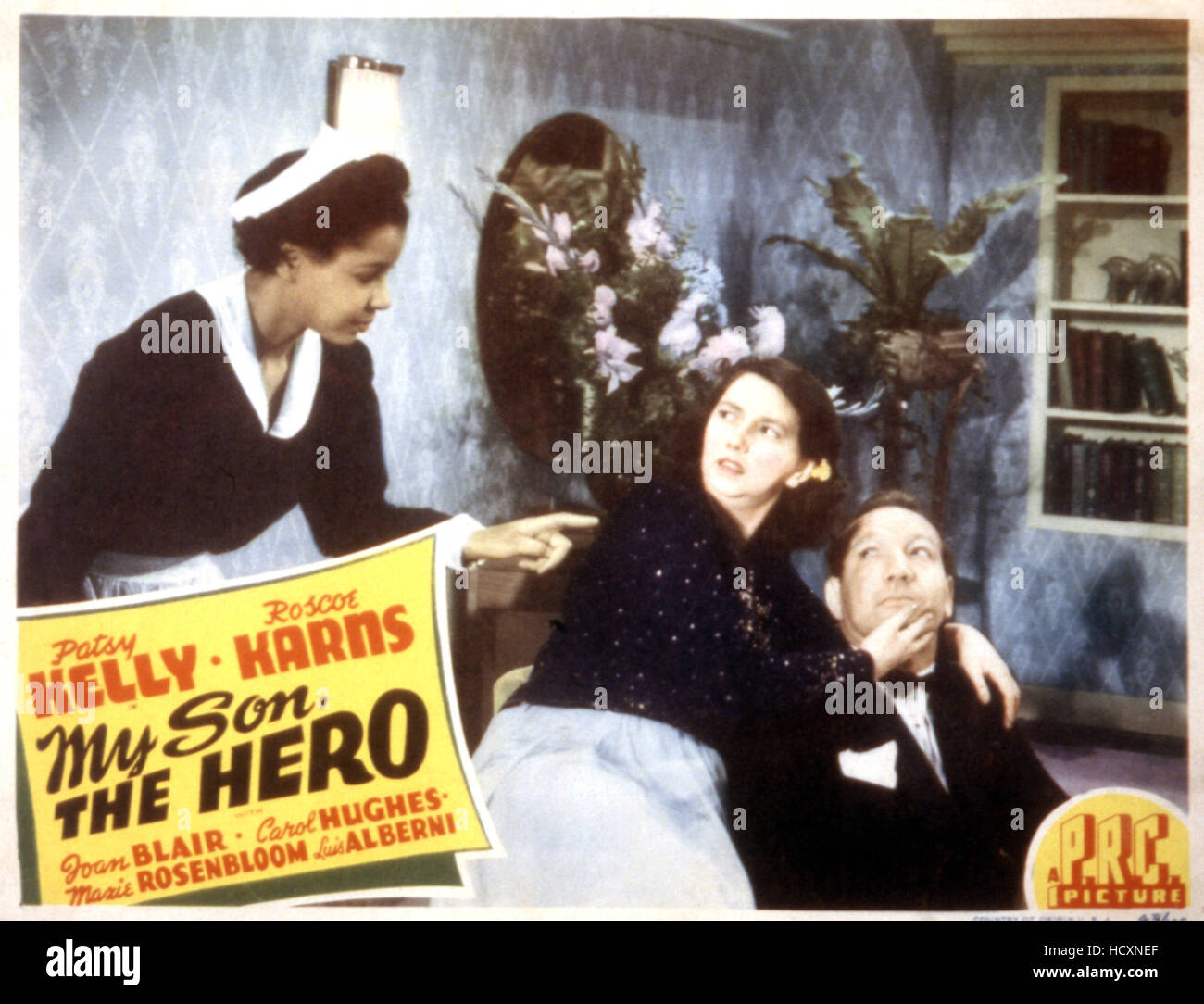 MY SON THE HERO, Jen Le Gon, Patsy Kelly, Maxie Rosenbloom, 1943 Stock ...