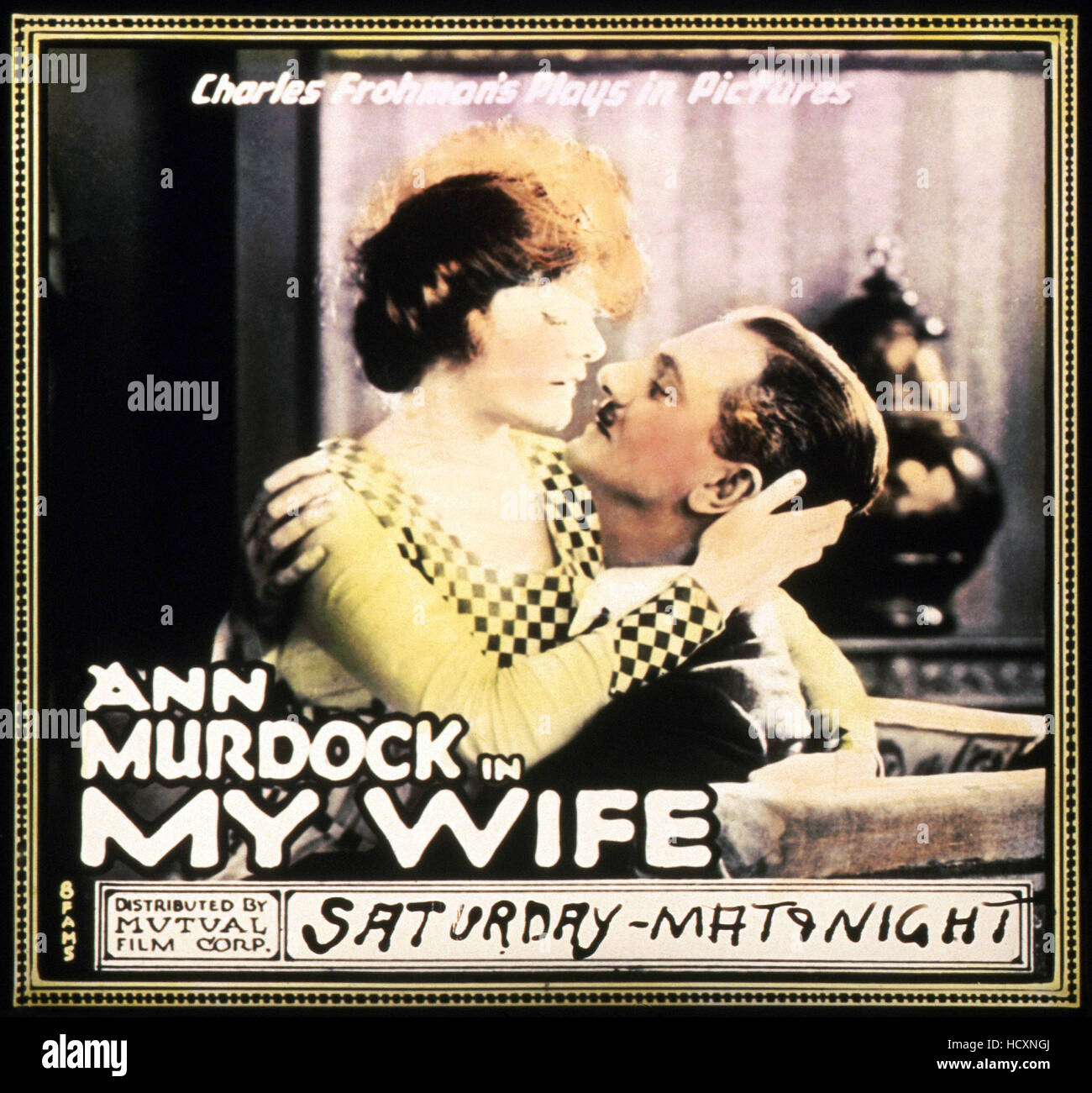 MY WIFE, US lobbycard, Anna Murdock (left), 1918 Stock Photo - Alamy