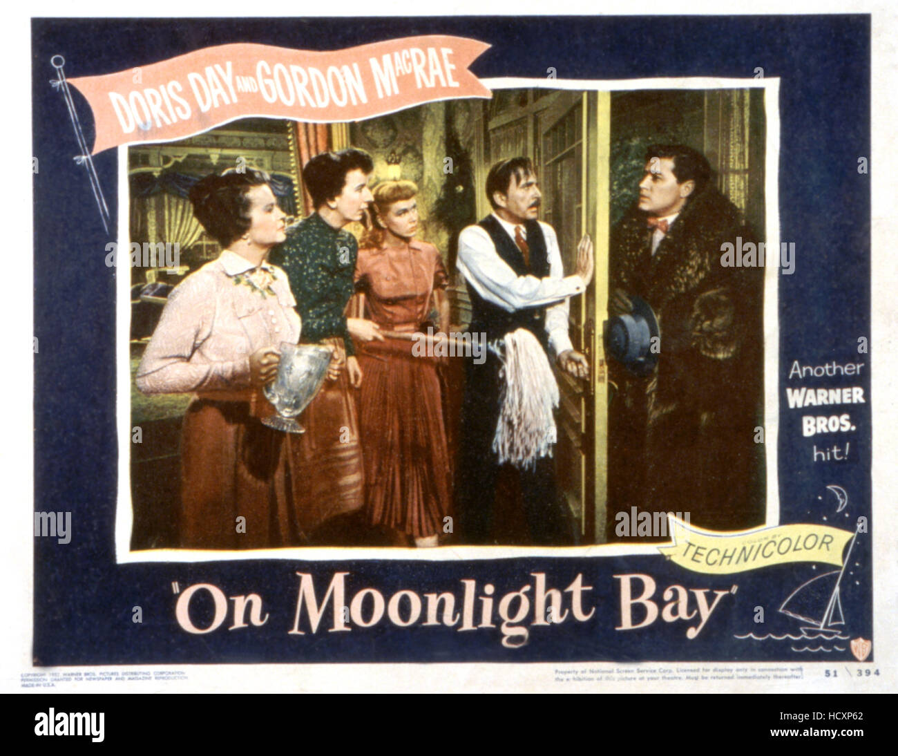 ON MOONLIGHT BAY, Rosemary DeCamp, Mary Wickes, Doris Day, Leon Ames ...
