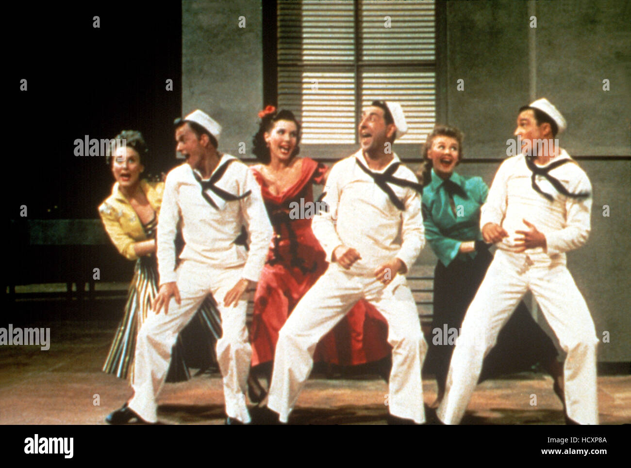 ON THE TOWN, B. Garrett, F. Sinatra, A. Miller, J. Munshin, Vera-Ellen, G. Kelly, 1949 Stock ...