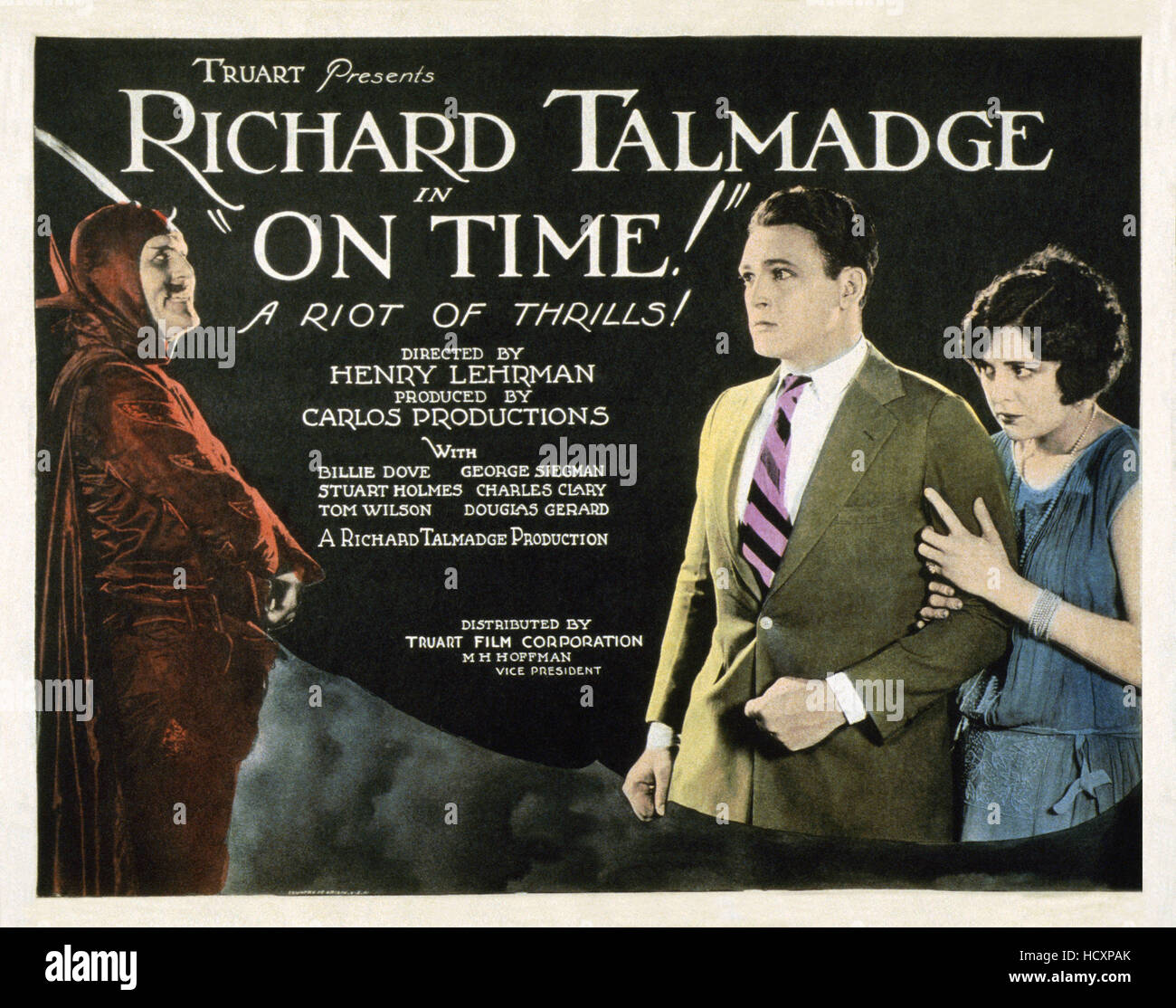 ON TIME, US lobbycard, Richard Talmadge (second right), Billie Dove ...